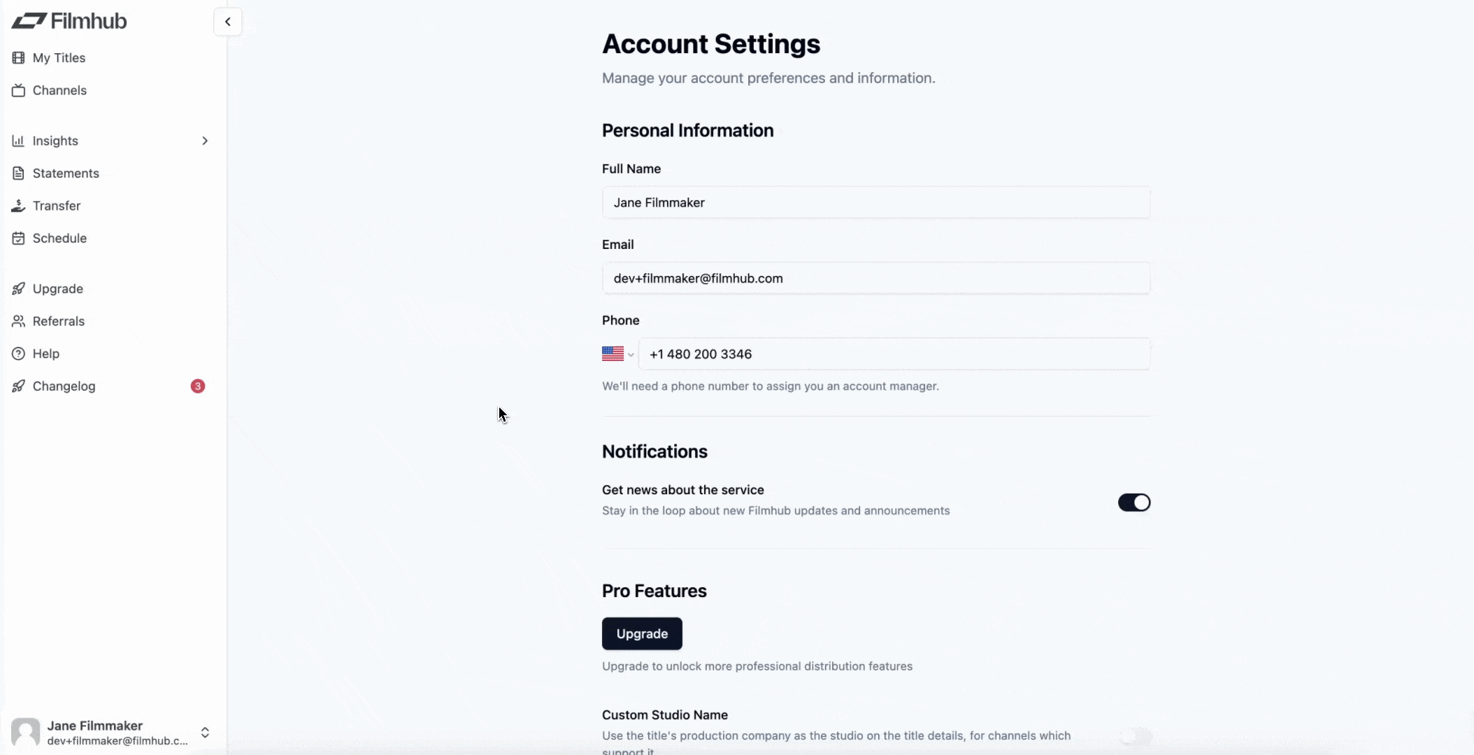Account Center: Managing Your Profile